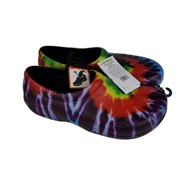 CROCS | Shoes | Nwt Crocs On The Clock Dual Comfort Work Slip On Tie ...